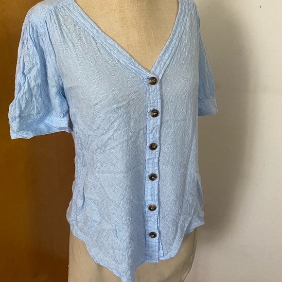 JODIFL | Tops | Lightweight Textured Button Detailed Blouse | Poshmark